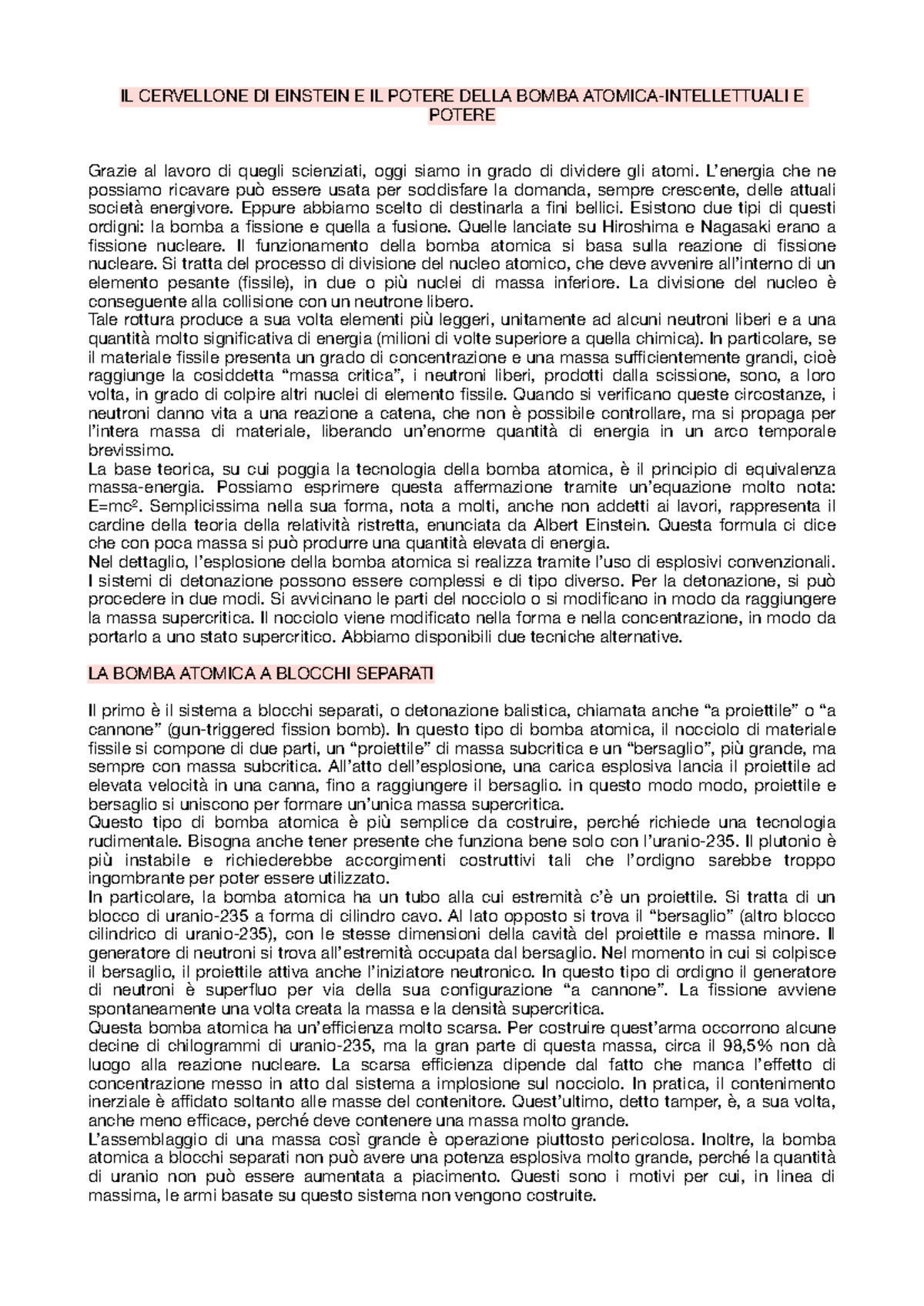 Cervellone DI Einstein- Intellettuale - IL CERVELLONE DI EINSTEIN E IL ...