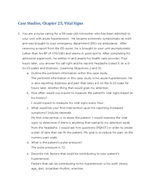 Chapter 39- Oxygenation and Perfusion Case Study - Case Studies ...