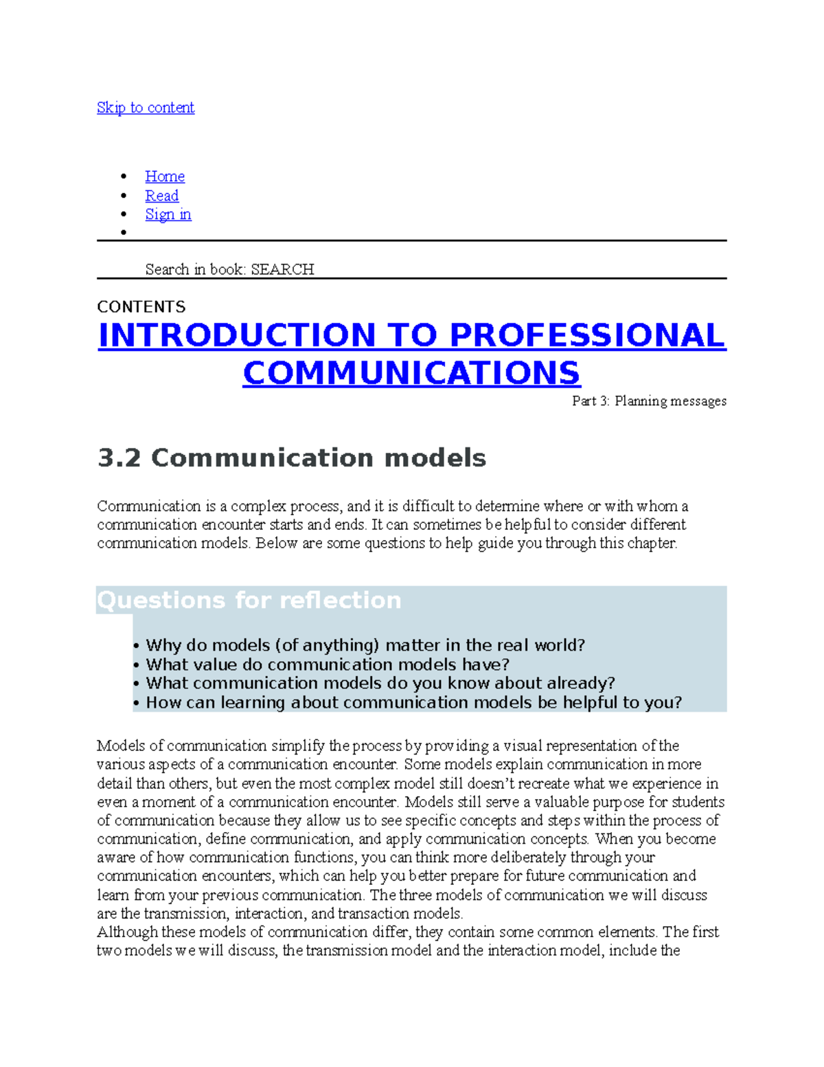 Models of Communication - Skip to content Home Read Sign in Search in ...