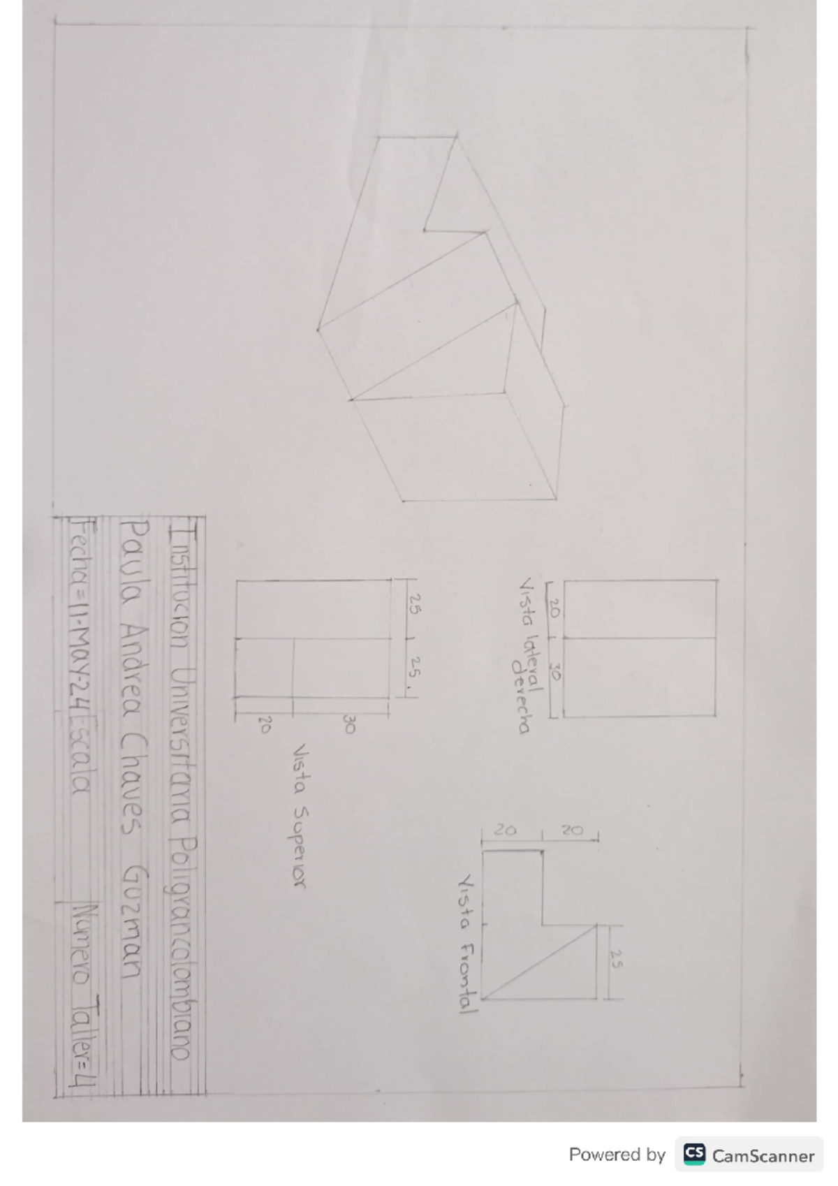 Taller 4 y 5 entrega 2 dibujo técnico - Dibujo Técnico - Studocu