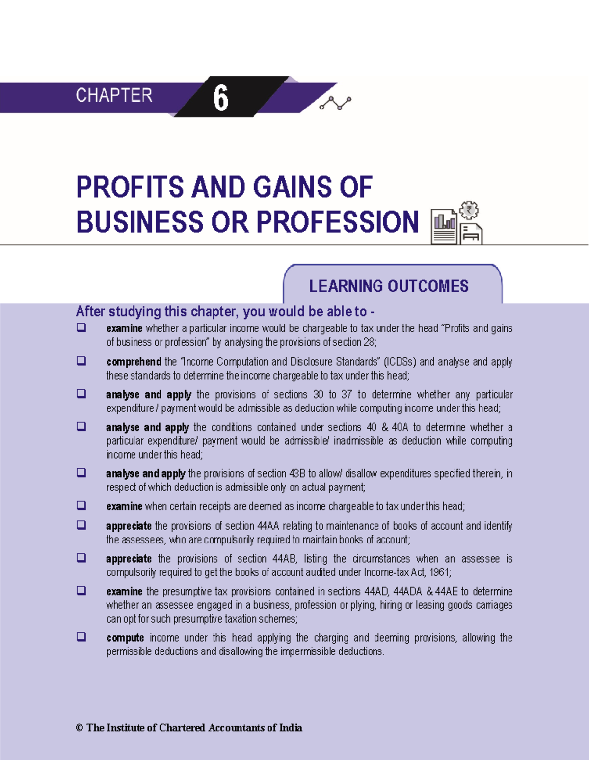 6. PGBP - 6. PGBP - 6 PROFITS AND GAINS OF BUSINESS OR PROFESSION ...