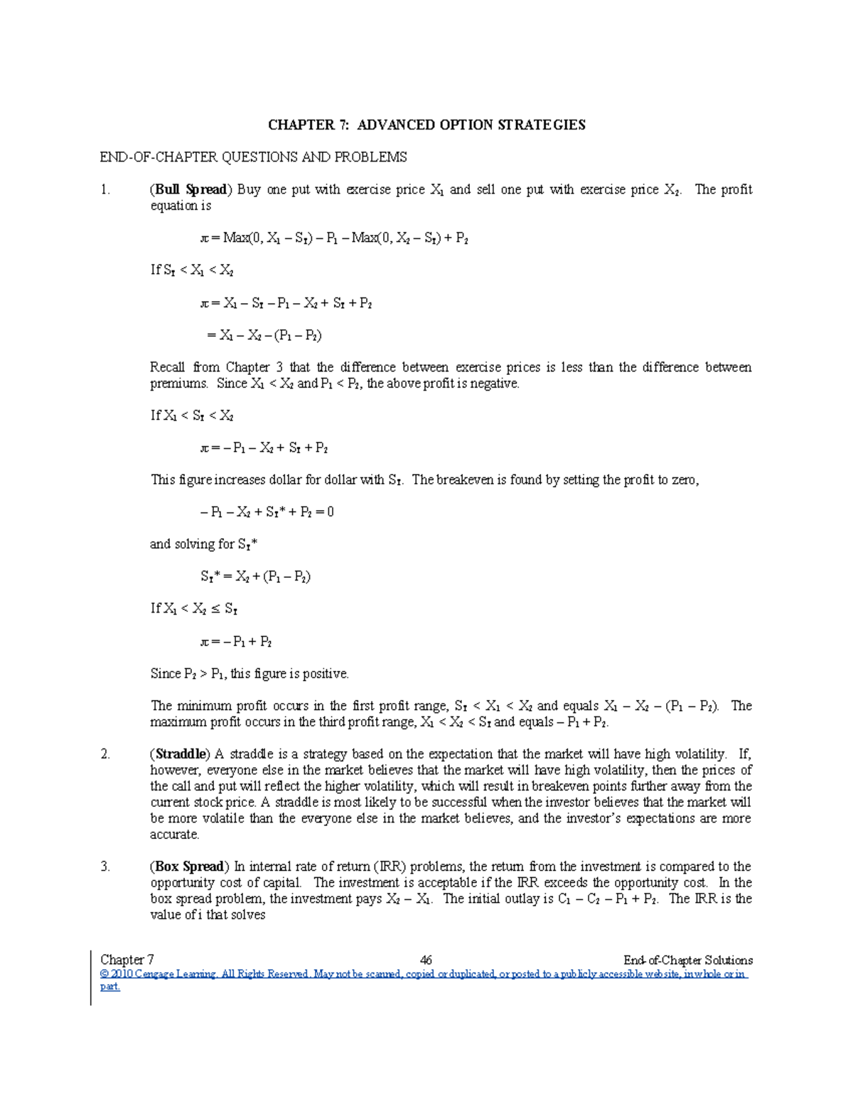 Chapter 7 - qtrr chuong 7 - CHAPTER 7: ADVANCED OPTION STRATEGIES END ...