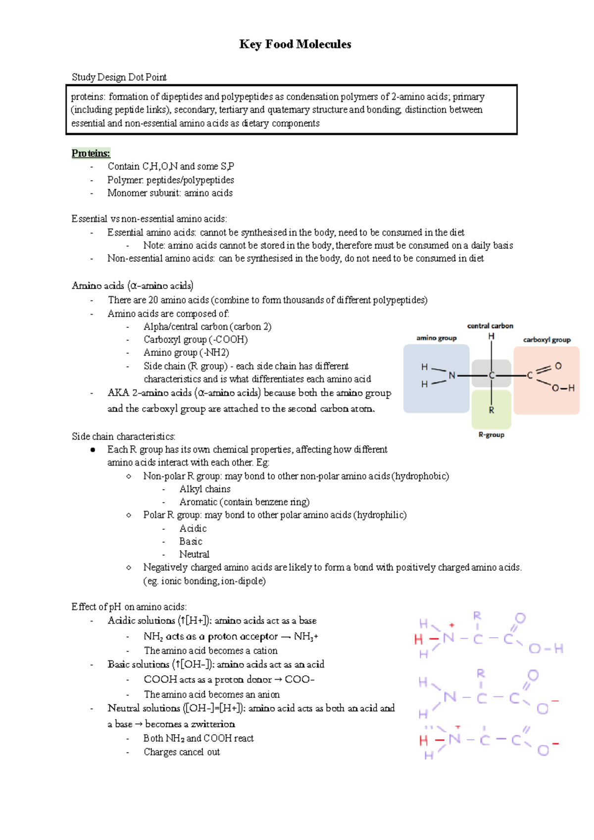 Chapter 11 KEY FOOD Molecules - Key Food Molecules Study Design Dot ...