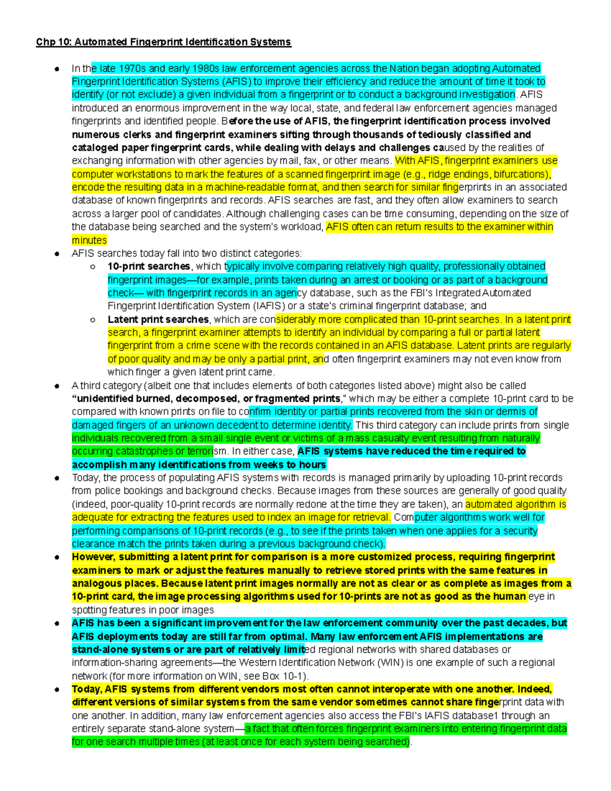 NRC Chp 10 - Readings and comment for chp 10 - Chp 10: Automated ...