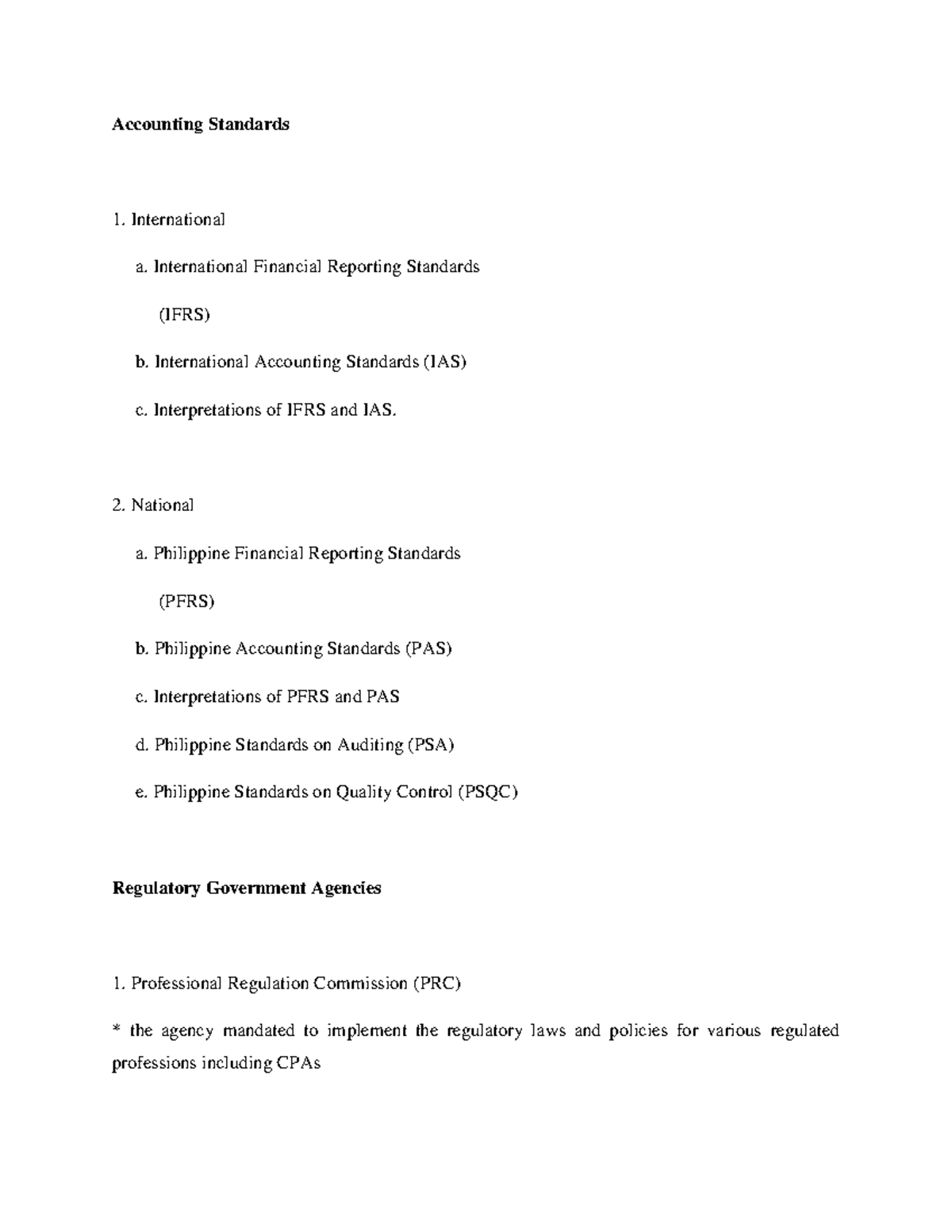 Accounting Standards - Accounting Standards International a ...