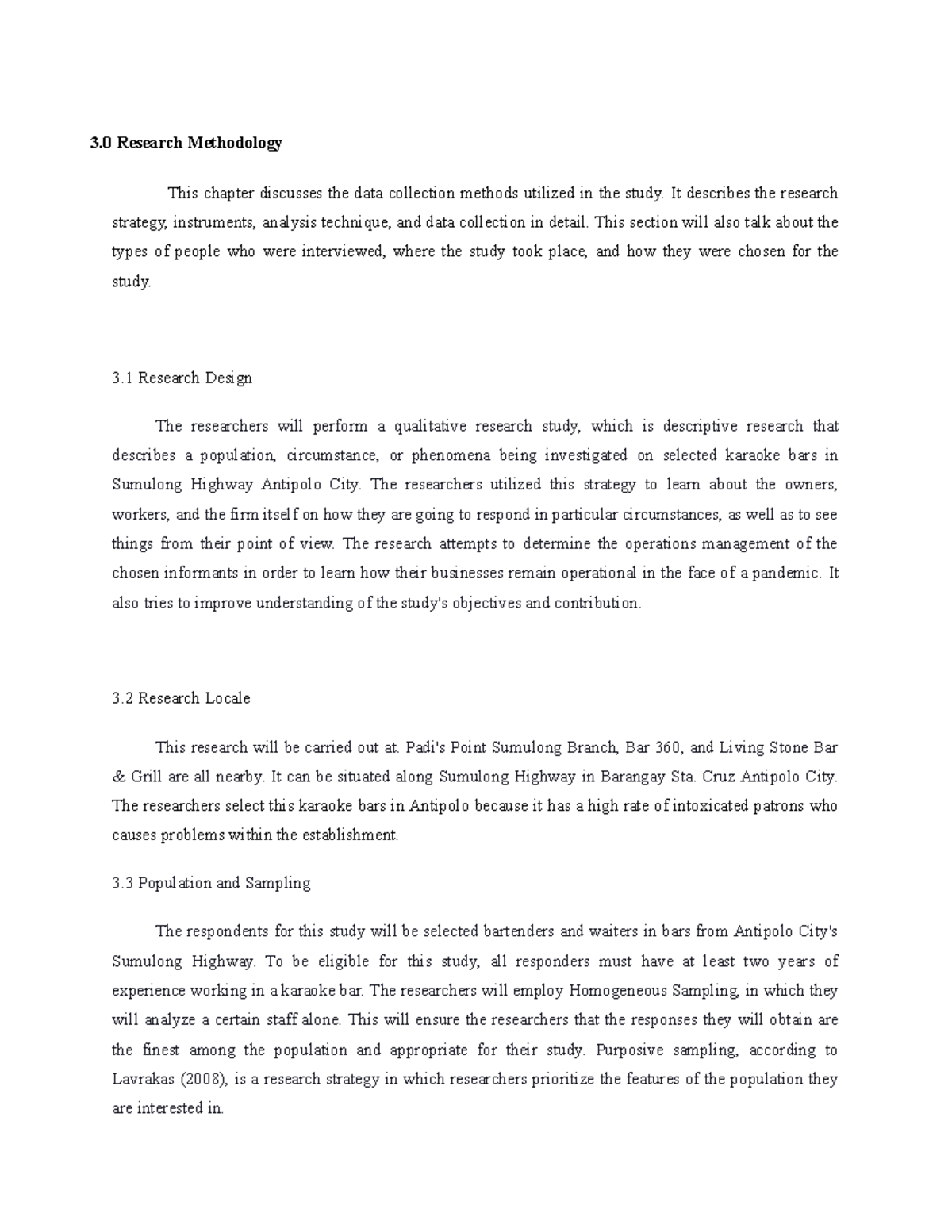 Chapter 3 (3 - share share - 3 Research Methodology This chapter ...