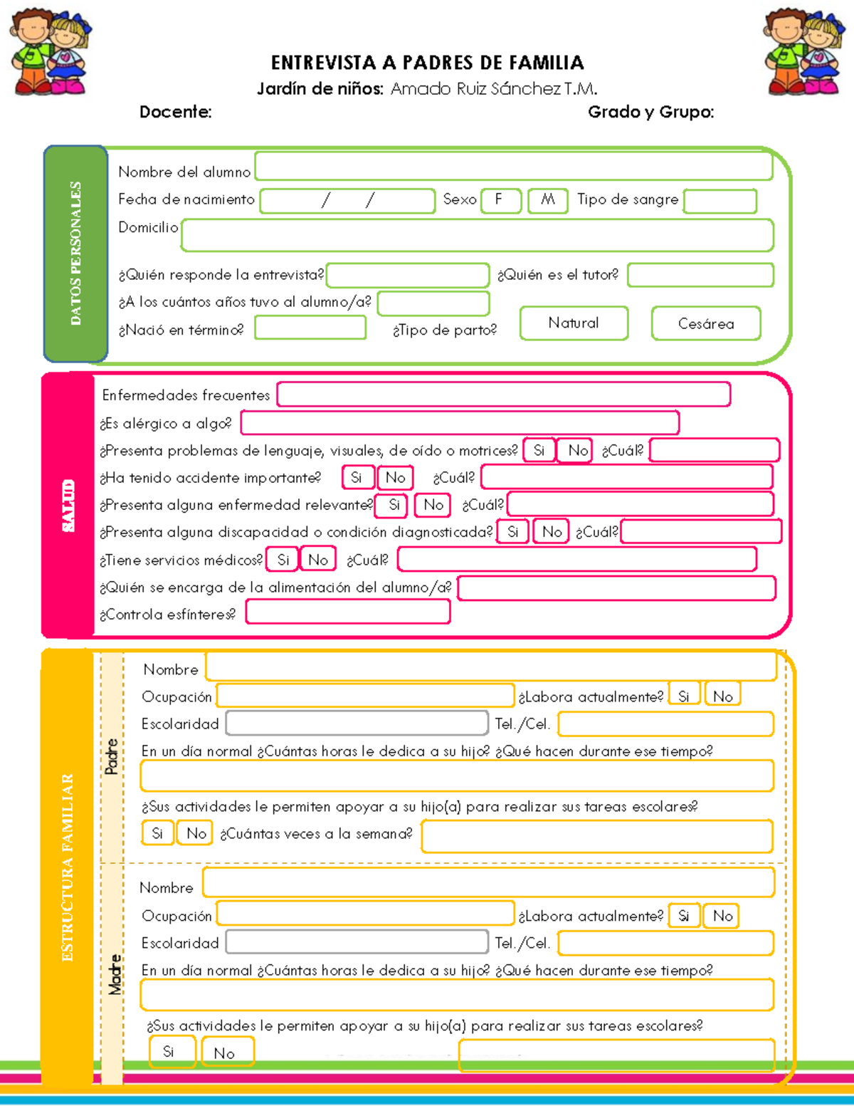 Entrevista a Padres de Familia 2024 - Jardín de niños: Amado Ruiz ...