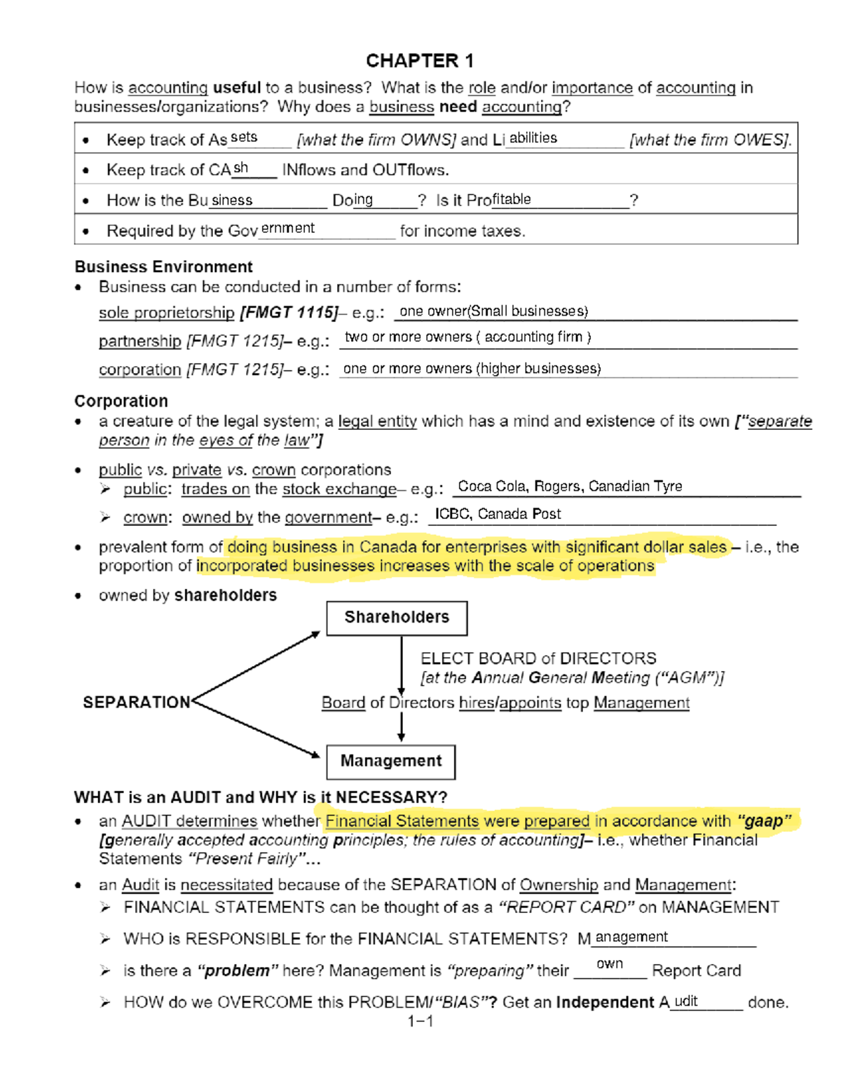 Fmgt1115.In Class.Chapter 1 - FMGT-1115-002 - Financial Accounting I ...