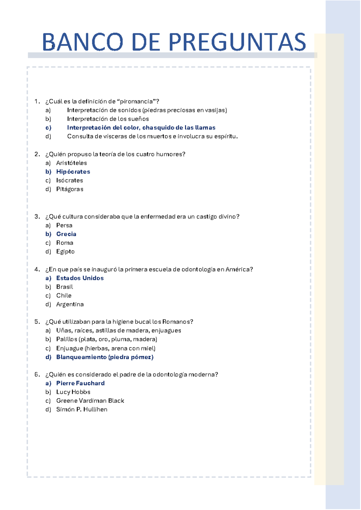 Banco de preguntas - Jdjdbdb - BANCO DE PREGUNTASK ¿Cuál es la ...