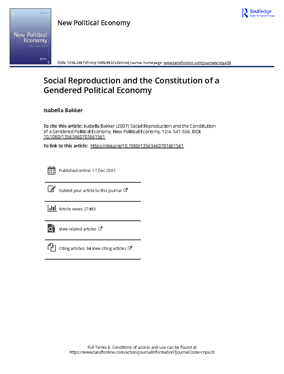 IPL 310 Theme 4 - Reading 3 - Social Reproduction and the Constitution ...