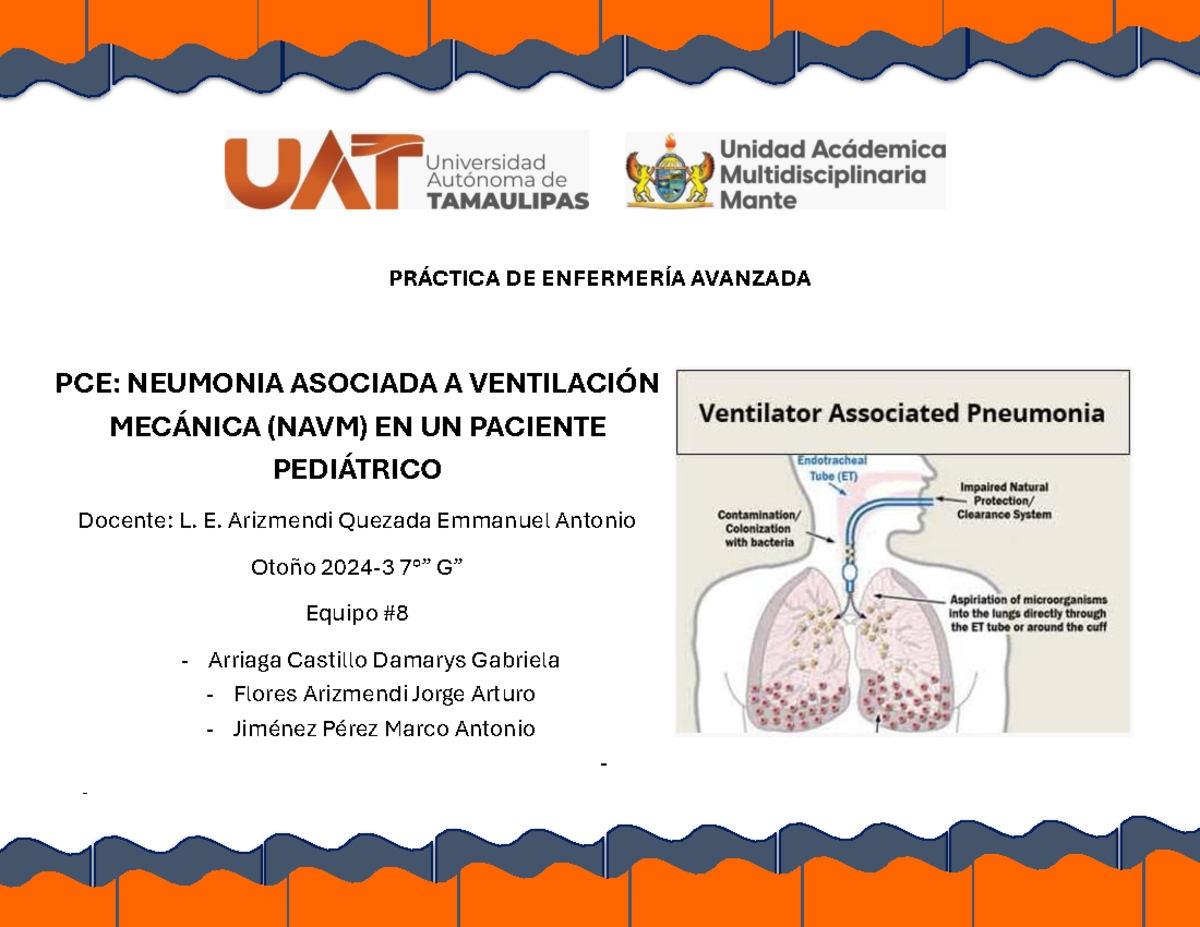Neumonia Asociada A LA Ventilación Mecanica - PRÁCTICA DE ENFERMERÍA ...