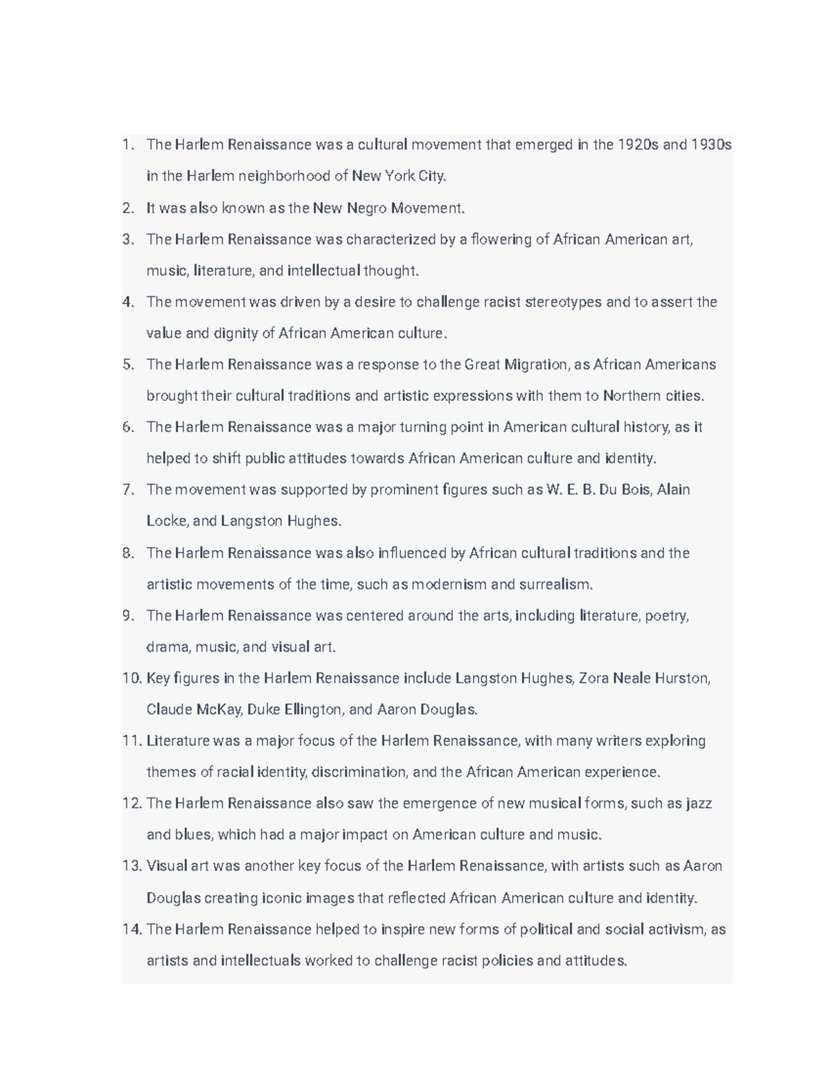 Understanding the Harlem Renaissance and its cultural impact Notes ...