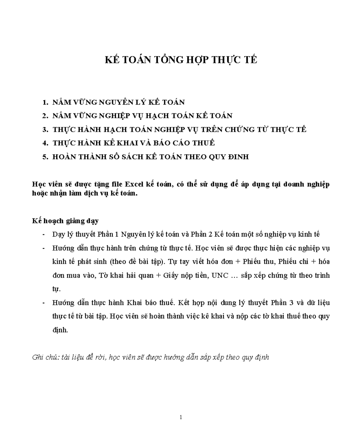 Bài tập thực hành mẫu - KÀ TO¡N TàNG HþP THĂC TÀ 1. NÀM VĀNG NGUY N L› KÀ TO¡N 2. NÀM VĀNG ...