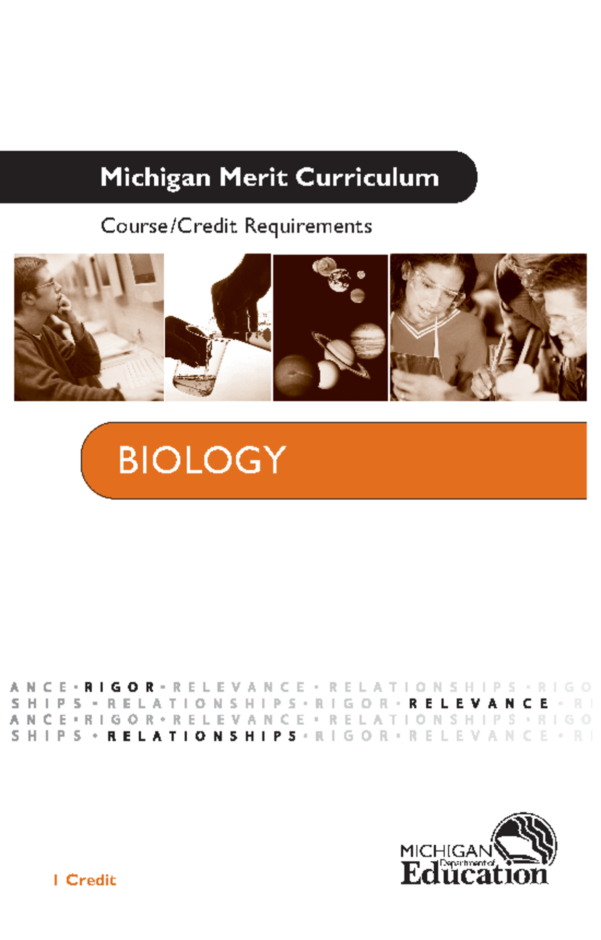 Pretty biology -ICHIGAN-ERIT#URRICULUM -ICHIGAN-ERIT#URRICULUM 1 Credit ...