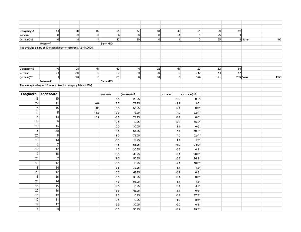 Math 10 - Sheet 1 - Course: MAT 010: Elementary Statistics Professor ...