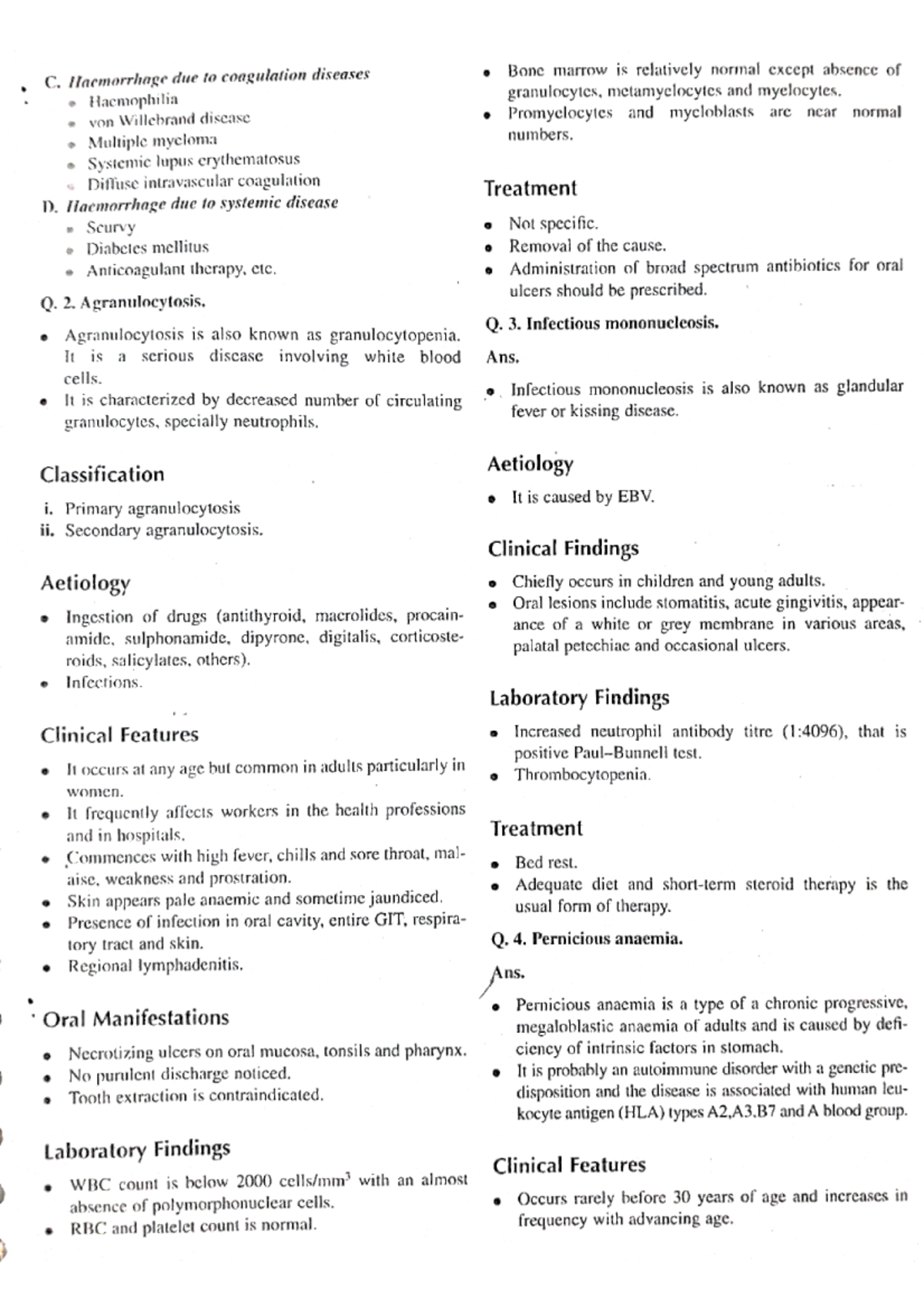 Classification, aetiology, clinical features, oral manifestations ...