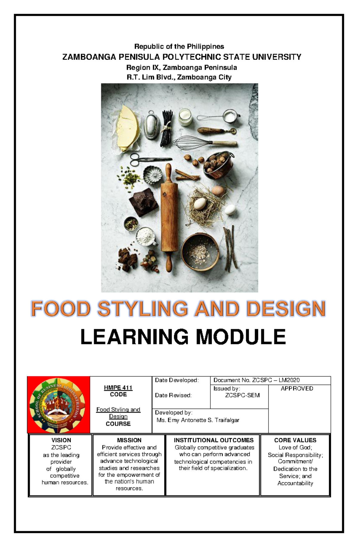 FOOD Styling AND Design Module 1 - Republic of the Philippines ...