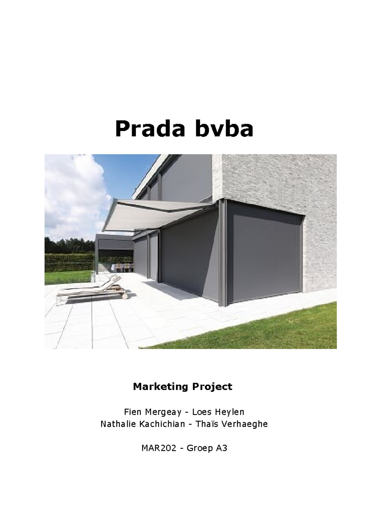 20-21-AMMP-Checklist Project - Prada bvba Marketing Project Fien ...
