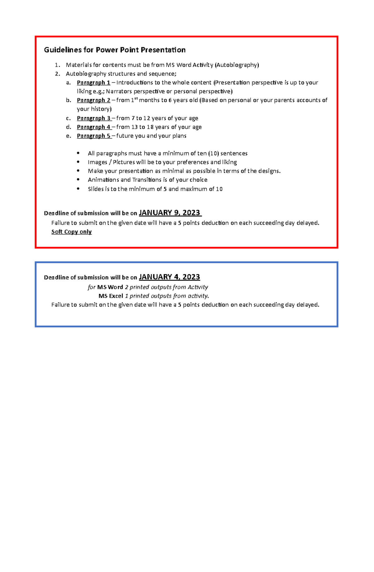 Guidelines for Power Point Presentation - Guidelines for Power Point ...