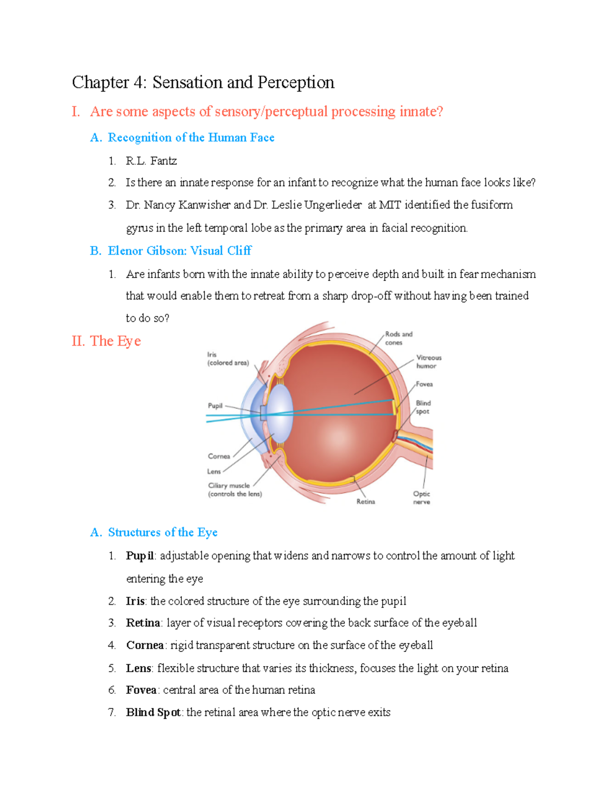 Chapter 4 - Sensation and Perception - Are some aspects of processing ...