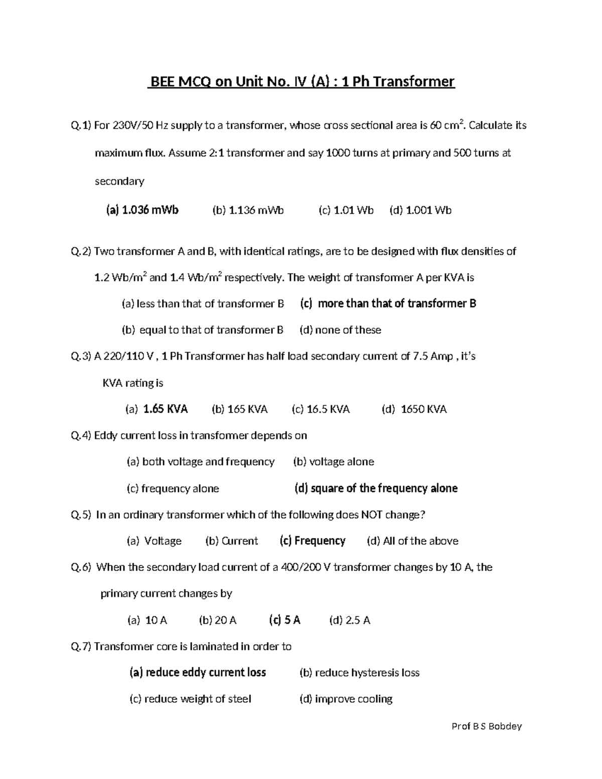 BEE MCQ Unit IV - Summary computer networks - BEE MCQ on Unit No. IV (A ...