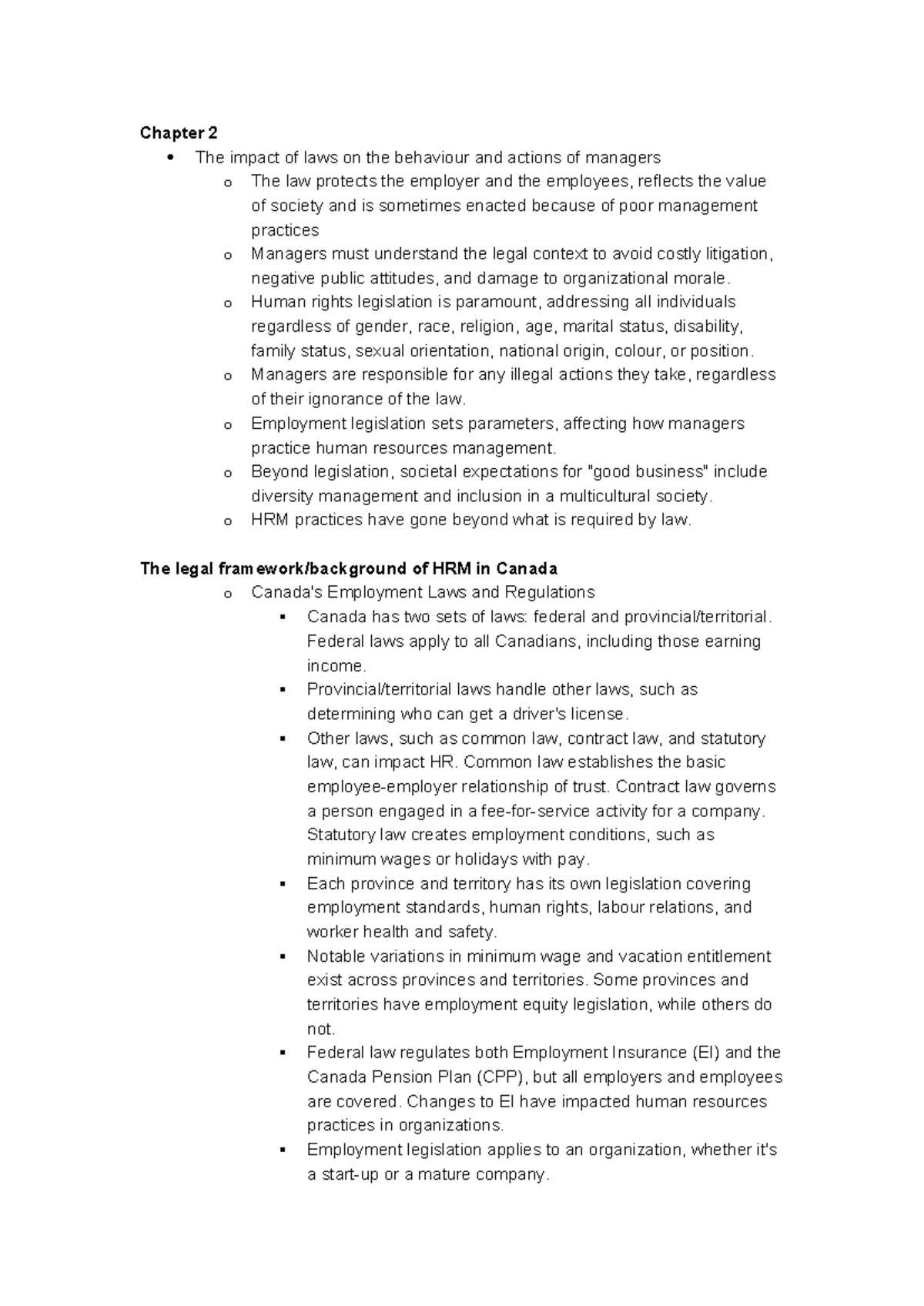 Chapter 2 - Chapter 2 The impact of laws on the behaviour and actions ...