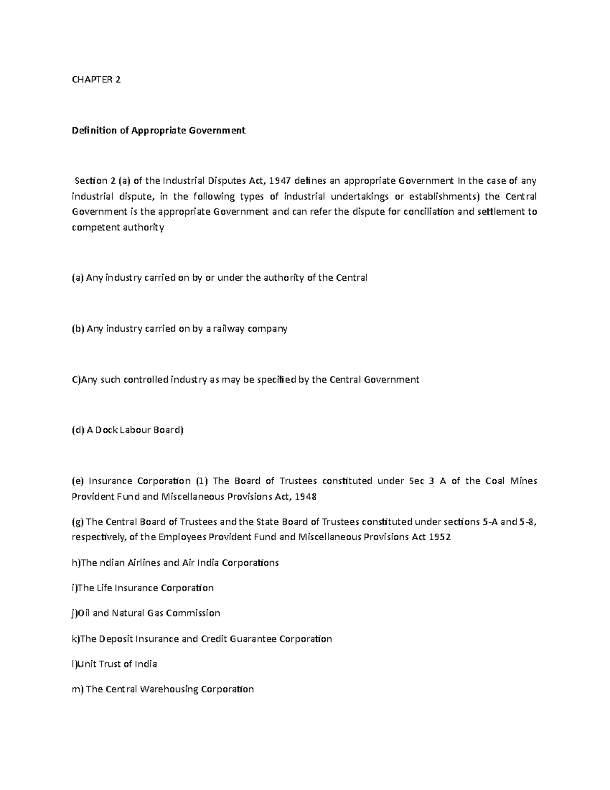 Chapter 2 -definition of appropriate government - CHAPTER 2 Definition ...