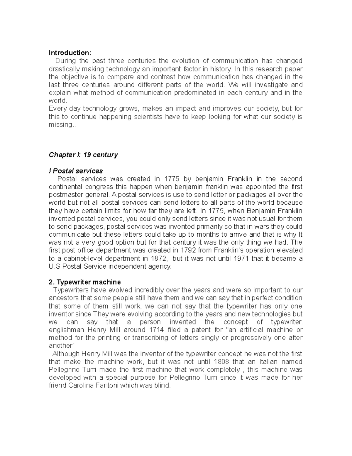 Communication - Nota: 10 - Introduction: During the past three ...