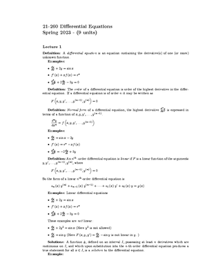 Problem Sheet 1 - 3D Calc - 21-259 Calculus in Three Dimensions Problem ...