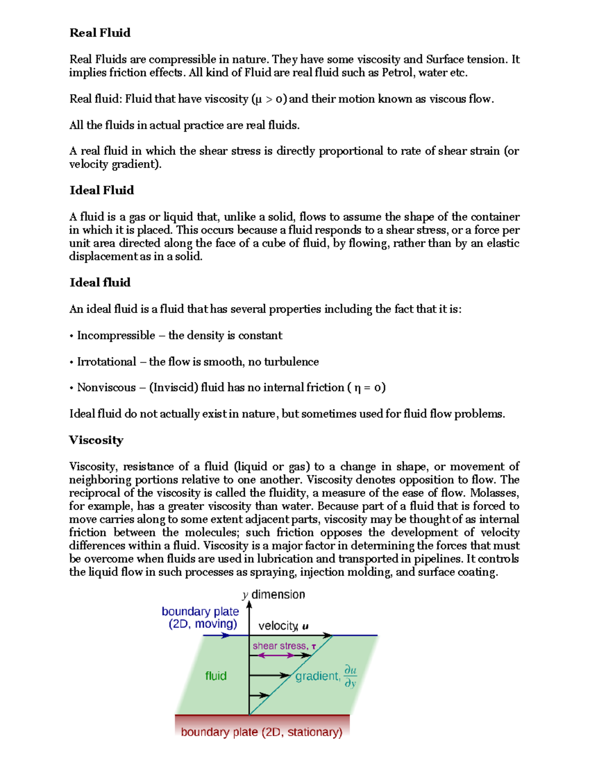 Fluid 1 - do not share - Real Fluid Real Fluids are compressible in ...