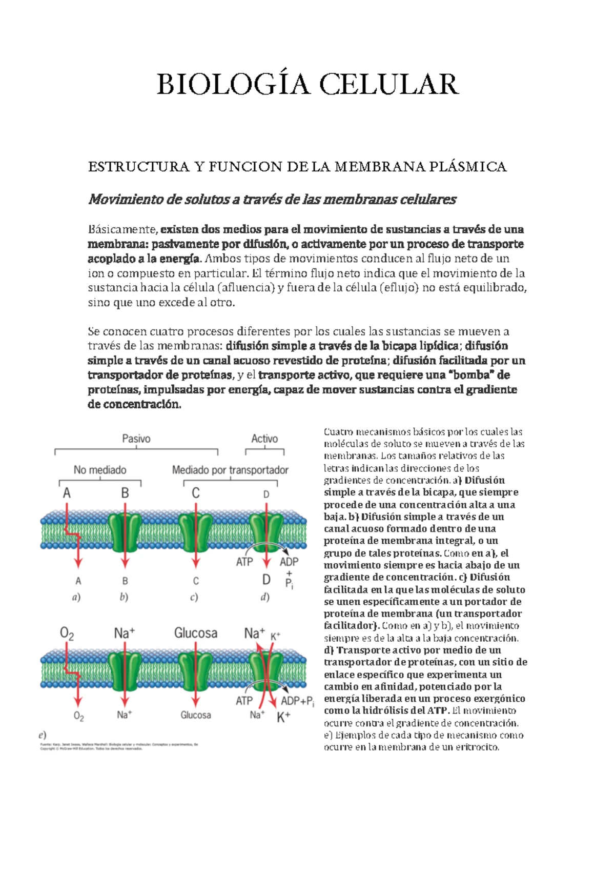 Capitulo 1 del Libro de Biología Karp Resumen - Demasiado pequeñas para verlas, escucharlas o ...