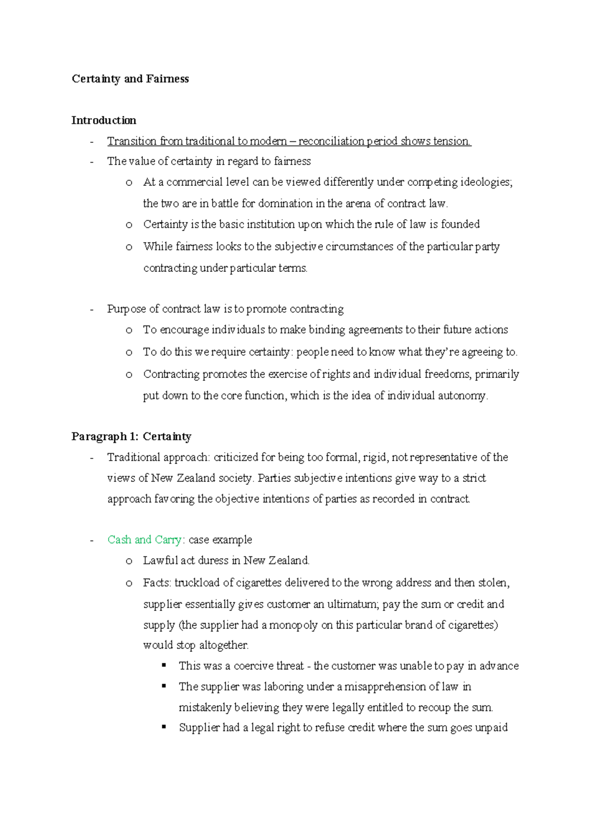 Certainty and Fairness - Certainty and Fairness Introduction ...