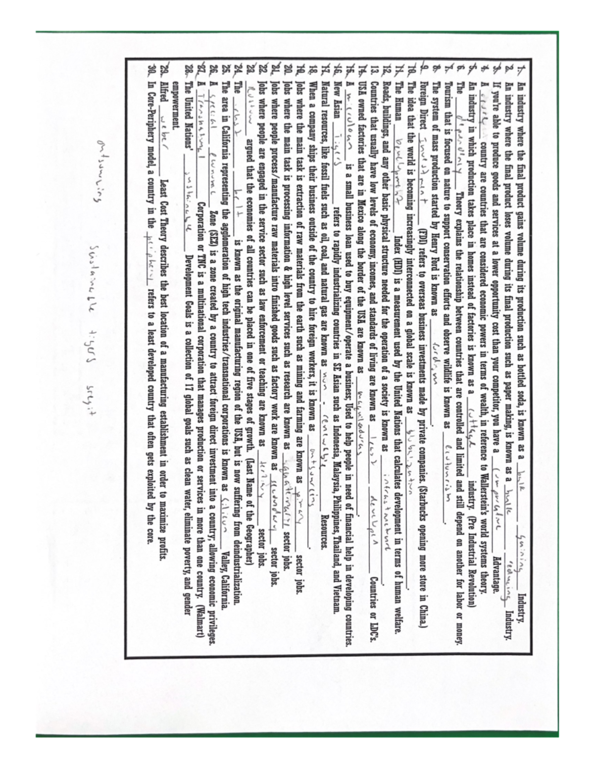 Word search with answer key on the back to find the words - Studocu