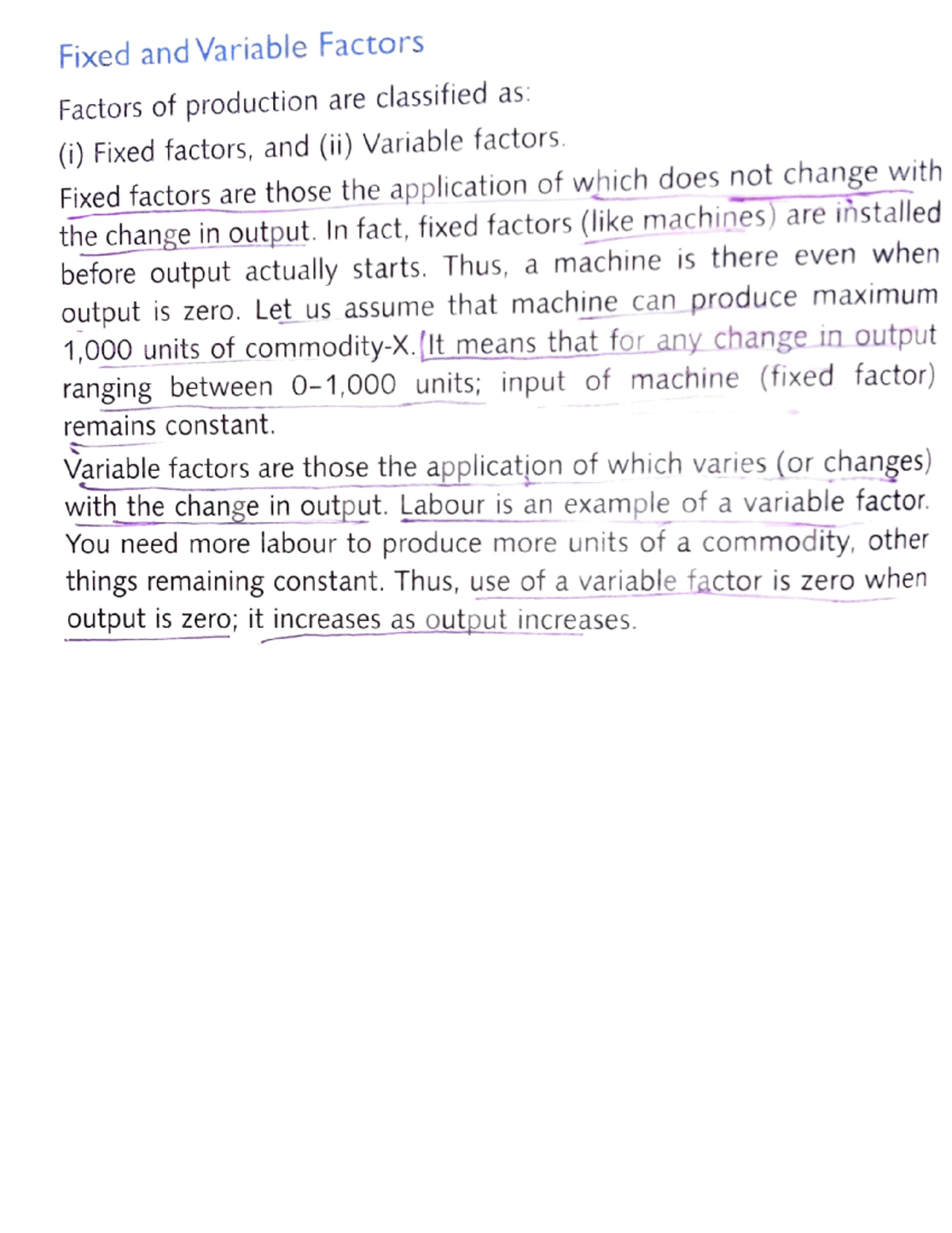 Fixed And Variable Factors Fixed And Variable Factors Factors Of