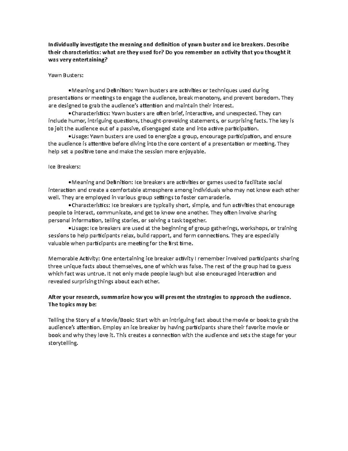 Activity 8 - Actividad obligatoria - Individually investigate the ...