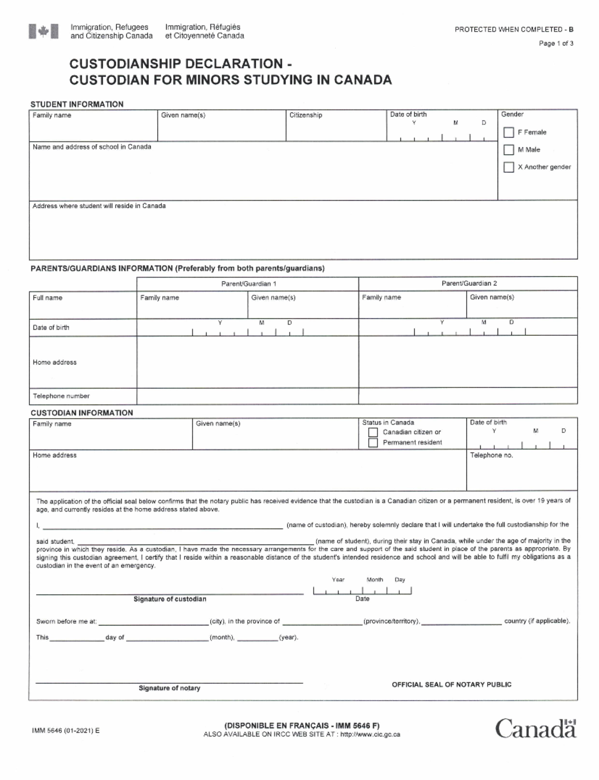 FORM First PAGE - Studocu