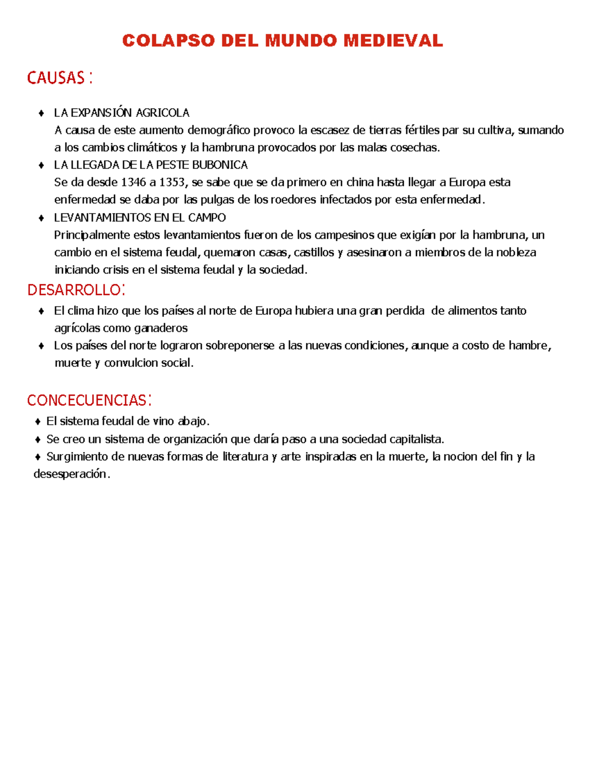 Colapso DEL Mundo Medieval.docx 0 - COLAPSO DEL MUNDO MEDIEVAL ⁚ LA ...