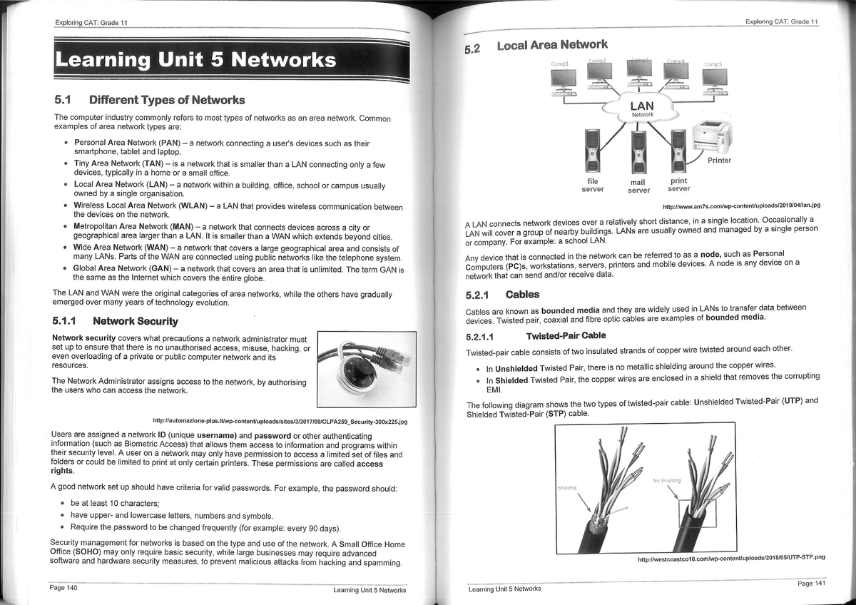 Network topologies - Exploring CAT: Grade 11 Exploring CAT: Grade 11 5 ...