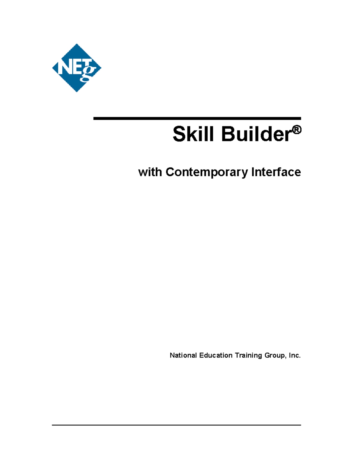 Skillb 6 - Skill Builder â with Contemporary Interface National ...
