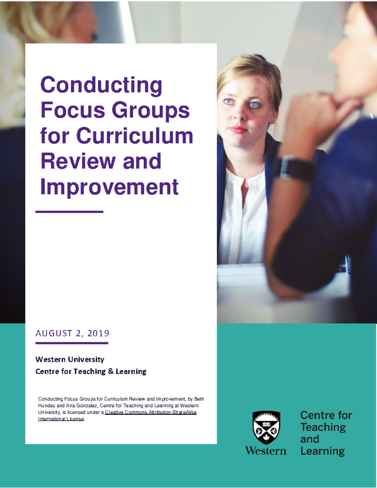 Focus Group Guide for Curriculum Review Guide 1 - AUGUST 2, 20 19 ...