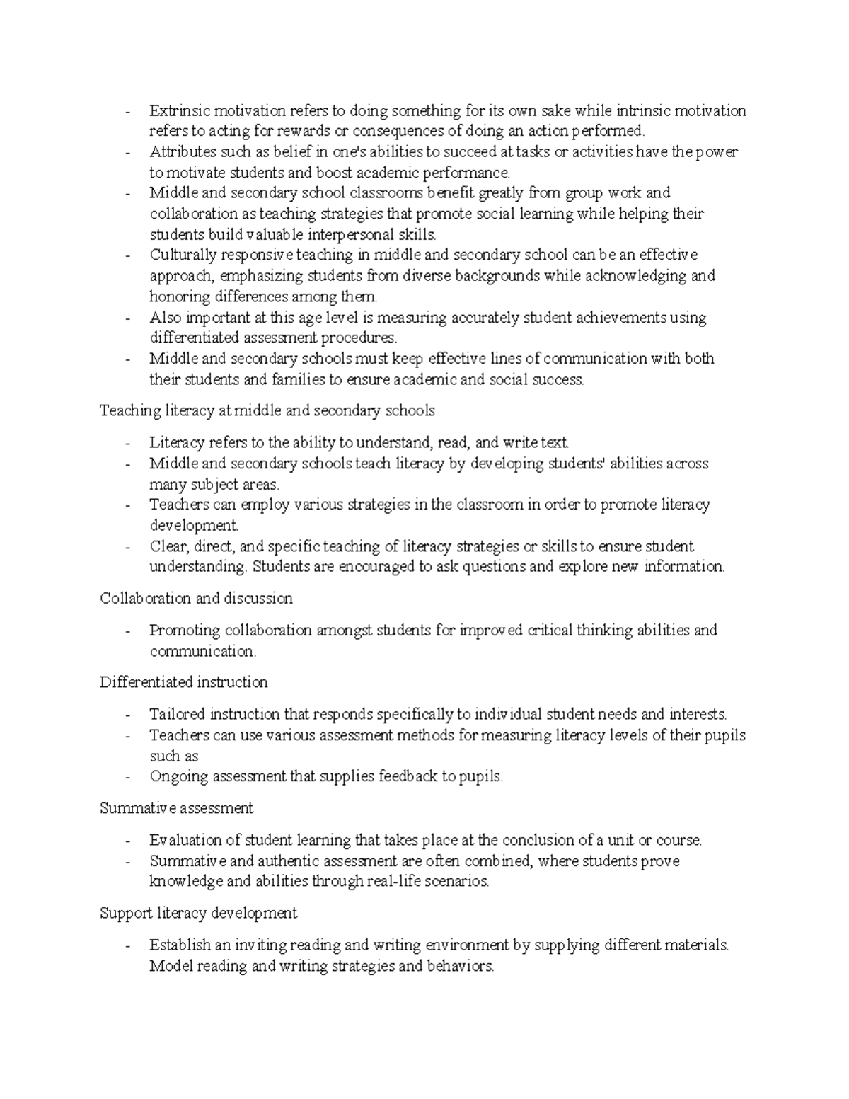 CTE 302 Notes 11 - Curriculum and evaluation in business/marketing and ...