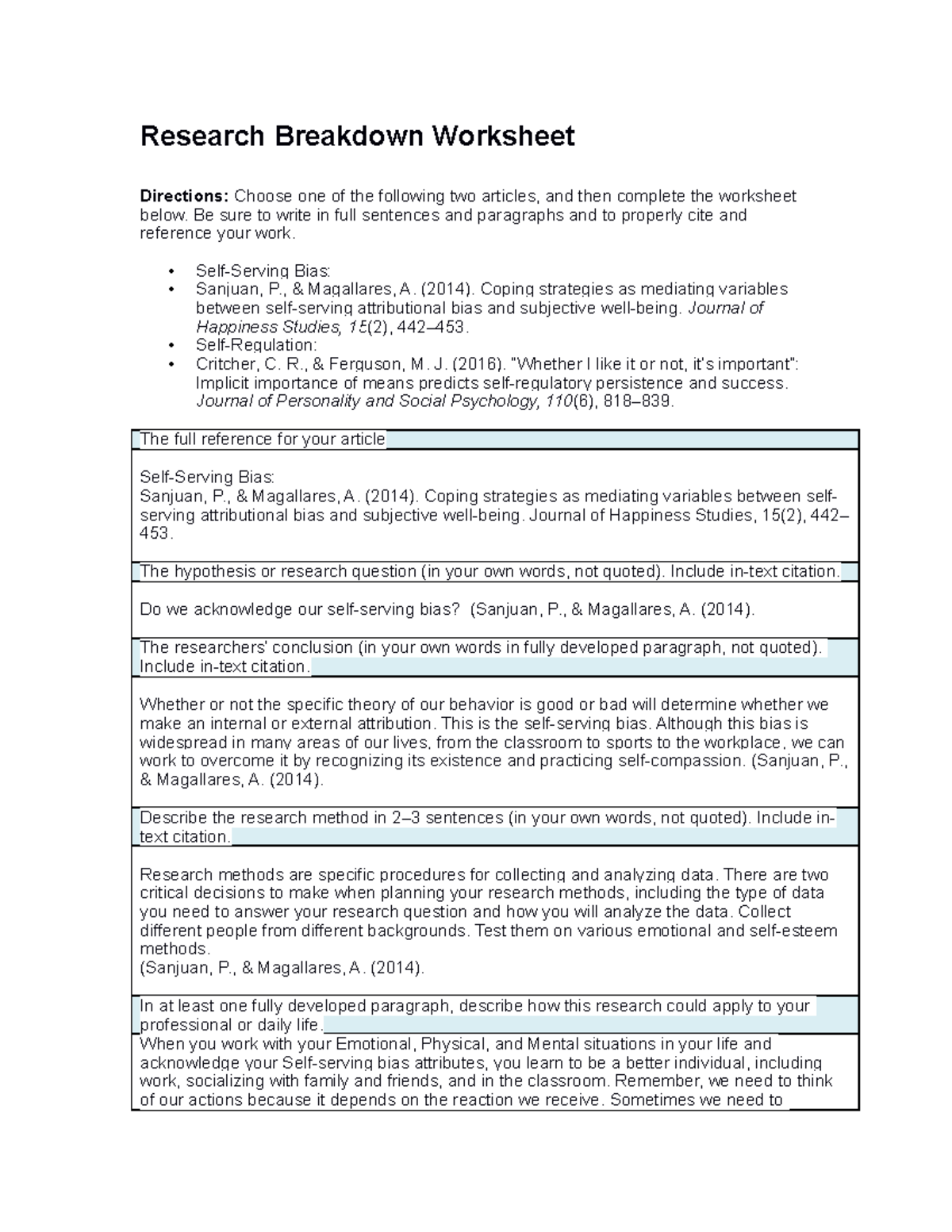 Cf PSYC3520 u02a1 rsrch bkdn wksheet - Research Breakdown Worksheet ...