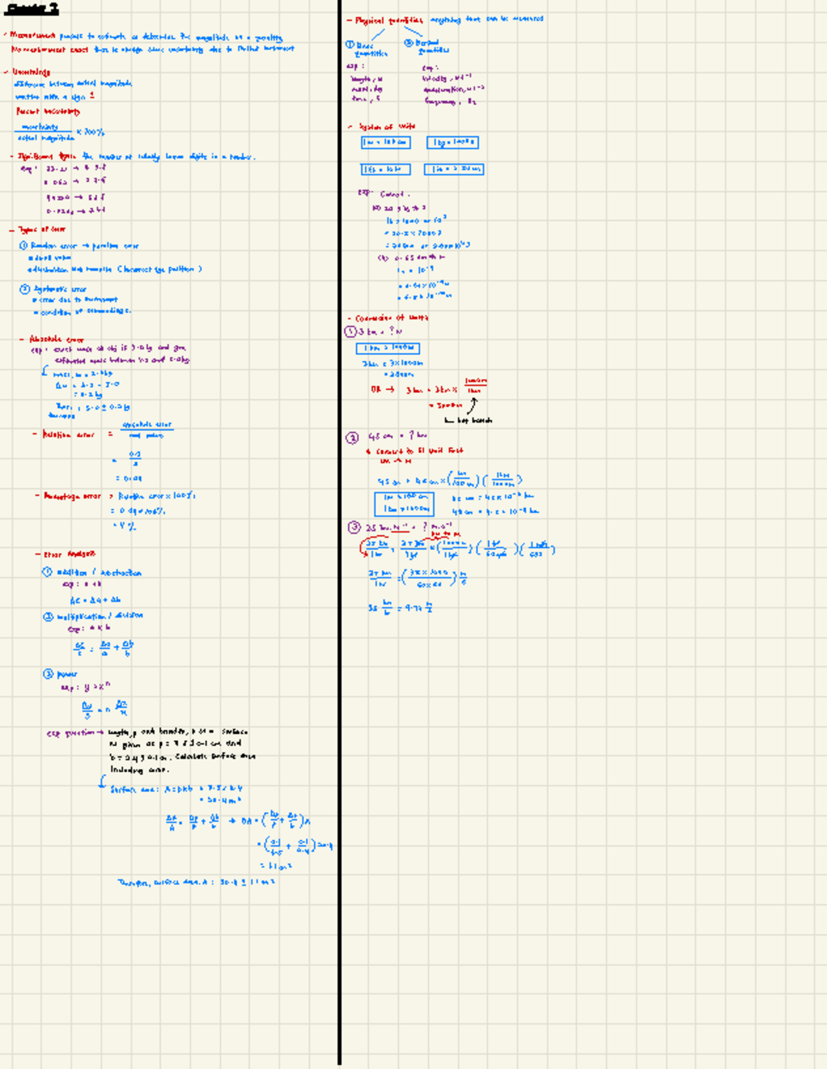 Phy Study - Summary Applied Sciences - Chapter I - Physical quantities anything that can be ...