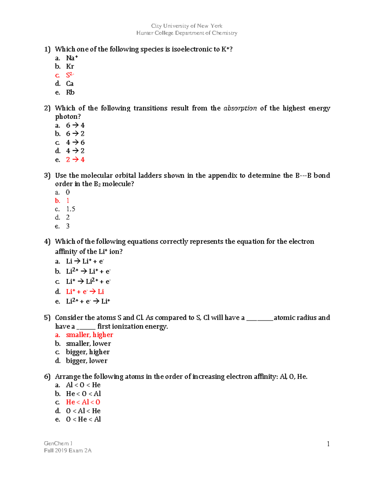 Exam2F19KEY - practice exam 2 answer key - Hunter College Department of ...