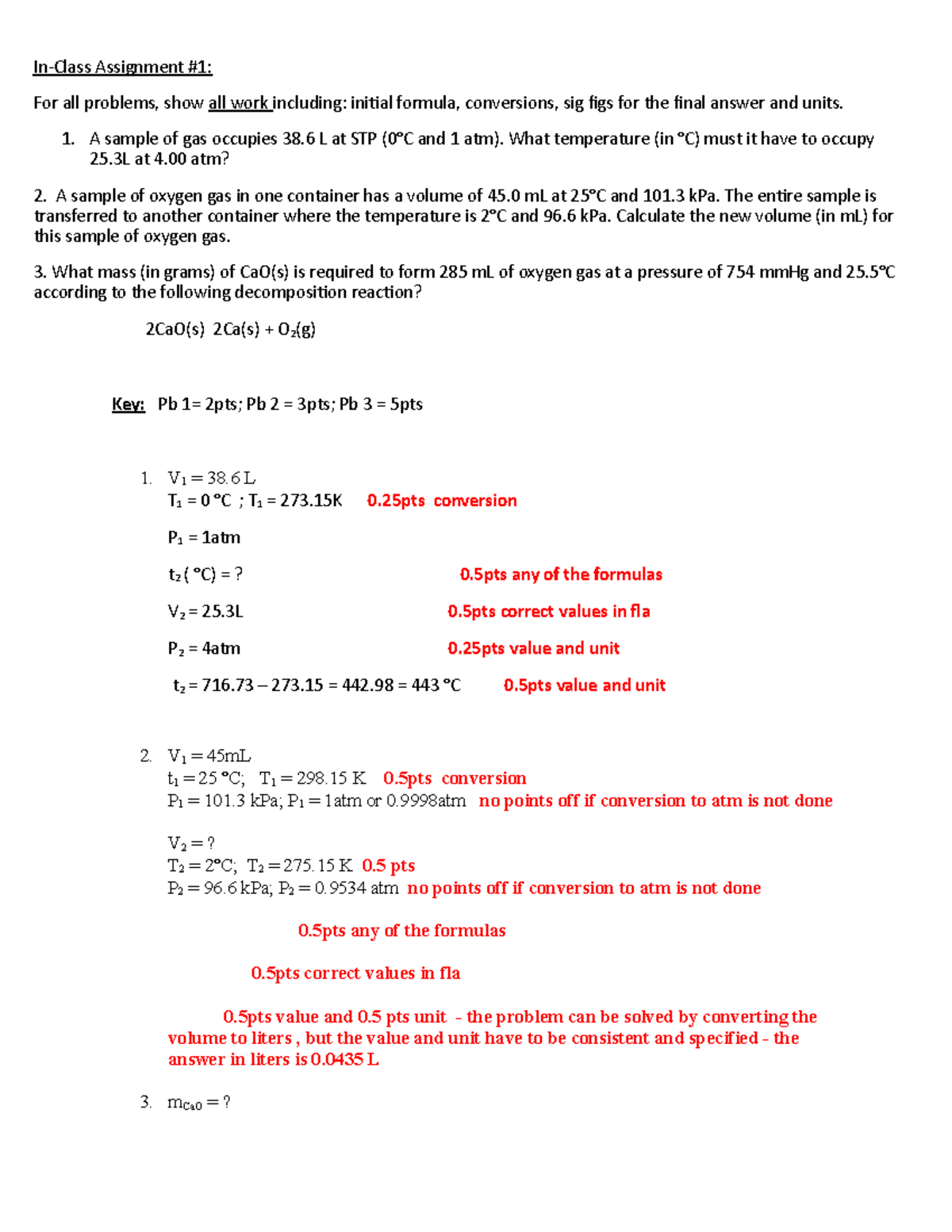 ICA+1+Key - In class assignment attached to PowerPoint - Key: Pb 1= 2pts; Pb 2 = 3pts; Pb 3 ...