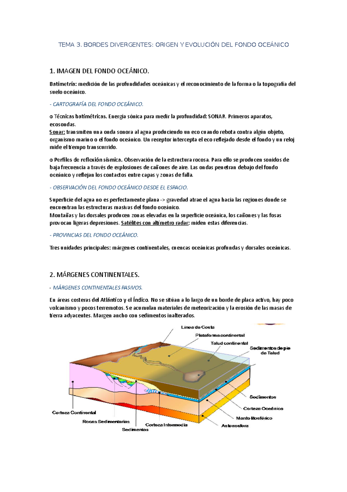 TEMA 3 Bordes Divergentes - TEMA 3. BORDES DIVERGENTES: ORIGEN Y ...