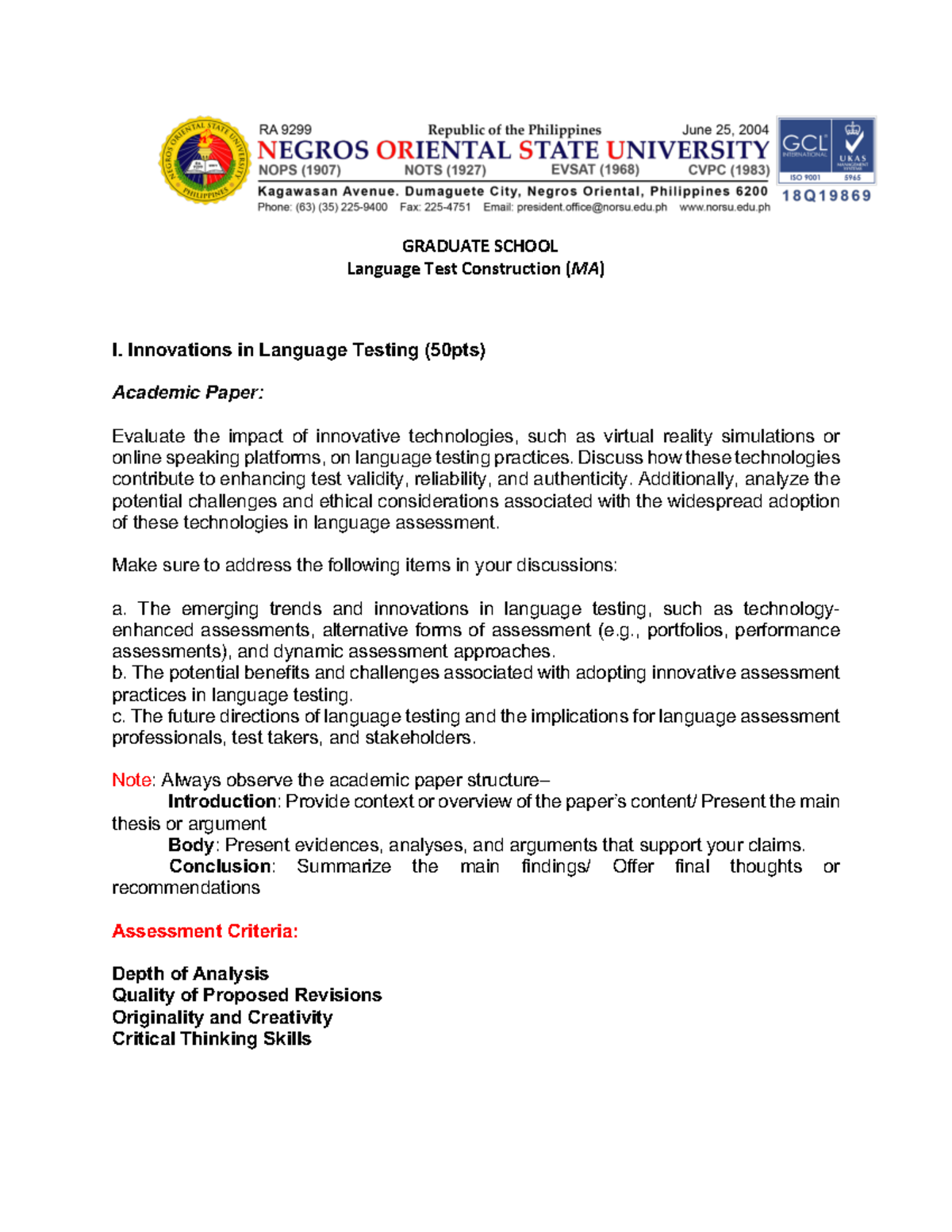 Finals.MA-pdf - GRADUATE SCHOOL Language Test Construction (MA) I ...