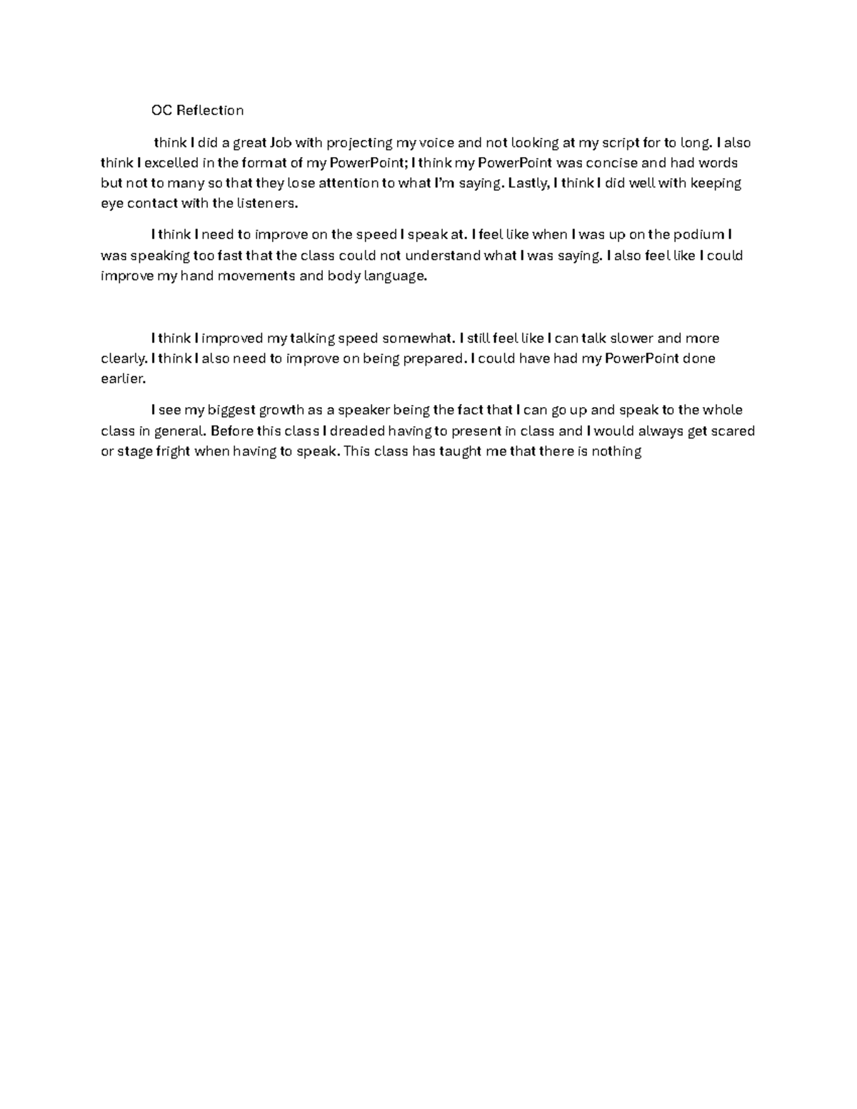 OC Reflection part 2 - The word war - OC Reflection think I did a great ...