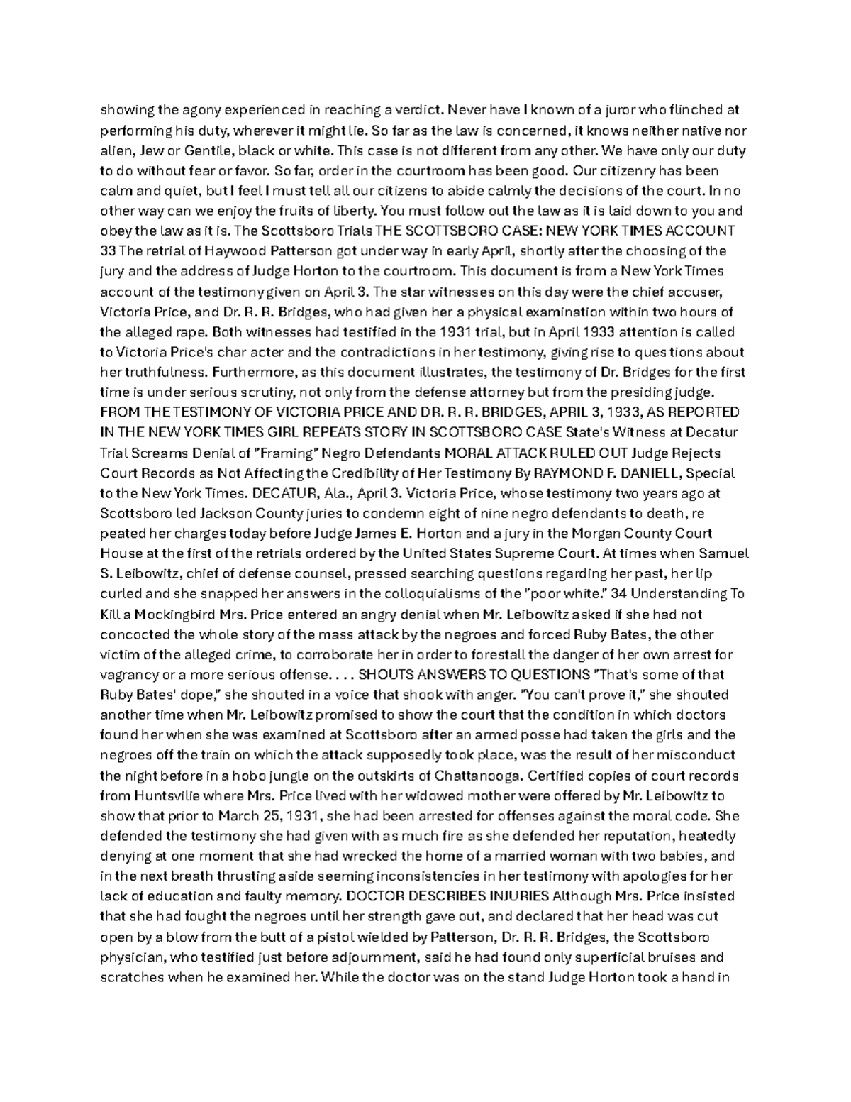 To kill a mockingjay 15 - literature - showing the agony experienced in ...