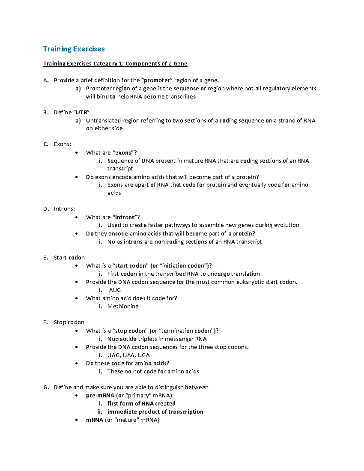 biology Tutorial 6 answers gene work - Biol102 - queensu - Studocu